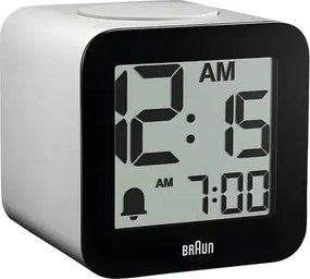 Braun BC 25 WP bílá / Digitální budík / LCD / hlasový výstup / 3x AA b