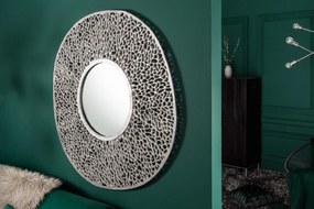 Noble Home Stříbrné hliníkové zrcadlo Ferago, 112 cm