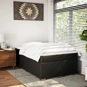 Box spring postel s matrací černá 120x190 cm umělá kůže 3285201