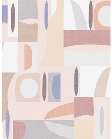 Marburg Moderní minimalistická tapeta GEOMETRIE barevná Zvolte variantu: část B (212 cm)