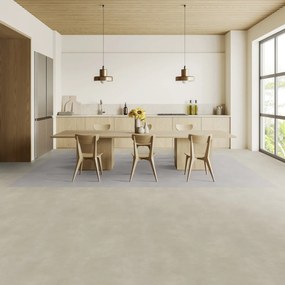 PVC podlaha - lino AladinTex Ultra 2366 Chicago sand, na mieru, šíře 4m, béžová, filc, chodba / predsieň, Gerflor