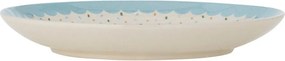 Světle modrý/krémový dětský talíř z kameniny ø 16 cm Celebrate – Bloomingville Mini