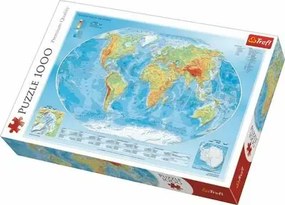 Trefl - Puzzle -  Mapa světa / 1000 dílků / 68.3 x 48 cm / věk 12+