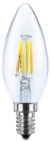 SEGULA LED svíčka 24V E14 3W 927 filament dim