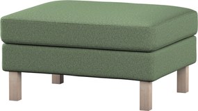 Potah na podnožku IKEA Karlstad barva zelená látka pletený vzor
