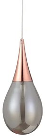 ACA DECOR Závěsné svítidlo ATENA, barva mědi, průměr 16 cm