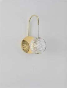 Designové nástěnné svítidlo Brillante zlatá