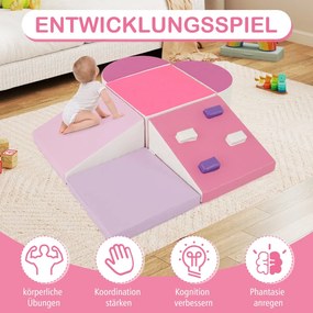 Costway 6 ks. Kinder Schamstoff Bausteine mit Kletterfelsen zum Klettern