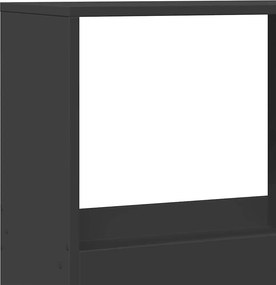 Knihovna černá 100 x 33 x 175 cm kompozitní dřevo 3309403