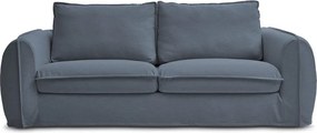 Modrá pohovka na každodenní spaní/rozkládací 236 cm Archimede – Bobochic Paris