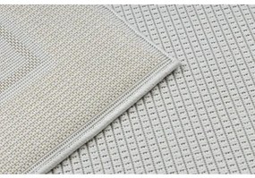 Dywany Luszczow Kusový koberec TIMO 5979 SISAL venkovní rám bílý Rozměr koberce: 60 x 250 cm