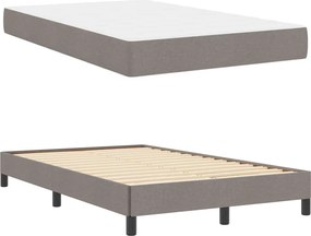 Postel s boxspringem Taupe 120 x 200 cm textil 3398483
