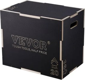3v1 Plyometrický Jump Box, 61 / 50,8 / 40,6 cm