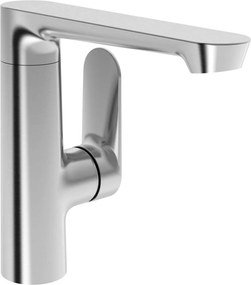 Hansa Genesis - Umyvadlová baterie s výpustí Push-Open, broušená ocel 3754226380