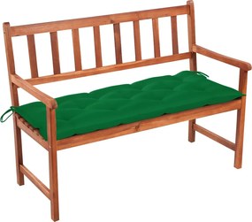Zahradní lavice s poduškou 120 cm masivní akáciové dřevo 3063788