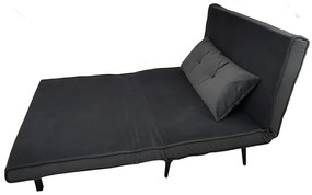 Rozkládací pohovka Sofa Evita 100 cm tmavě šedá
