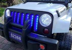 LEAN CARS Elektrické autíčko Jeep S2388 bílé 4x45W