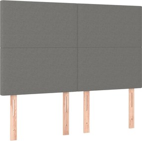 Box spring postel s matrací tmavě šedý 140 x 190 cm textil 3128358