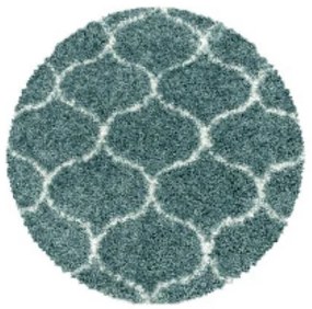 Ayyildiz koberce Kusový koberec Salsa Shaggy 3201 blue kruh - 120x120 (průměr) kruh cm