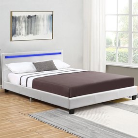 InternetovaZahrada - Čalouněná postel Verona 120 x 200 cm - bílá