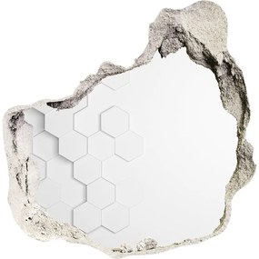 Wallmuralia Díra 3D fototapeta nálepka Šestiúhelníky pozadí 75x75 cm
