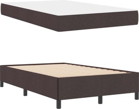 Postel s boxspringem Tmavě hnědá 120 x 200 cm textil 3398853