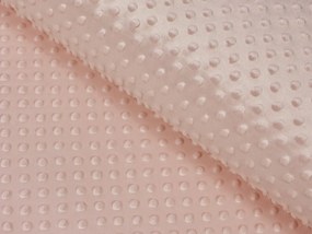 Biante Dětský povlak na polštář Minky 3D puntíky MKP-024 Tmavě béžový 50 x 70 cm