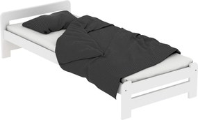 Maxi Postel z masivu Evropa 80 x 200 cm - barva Bílá