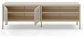 Krémový TV stolek 160x50 cm Diora – Marckeric