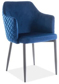 Jídelní židle Amiee (modrá + šedá). 1049915