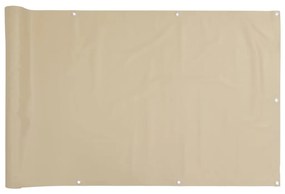 Balkónová zástěna béžová 120 x 600 cm oxfordská látka 134947