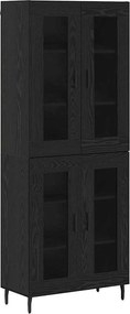 Vysoký bufet 2 ks Černý dub 69,5 x 34 x 180 cm Kompozitní dřevo 3403182