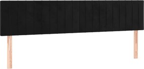 Box spring postel s matrací černá 160x200 cm samet 3141433
