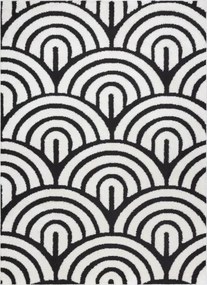 Dywany Łuszczów, AKCE: 120x170 cm Kusový koberec Mode 8629 cream/black, bílá, černobílá, kancelář