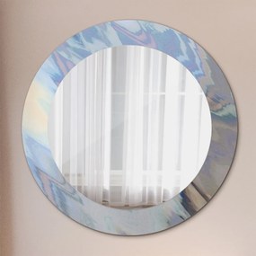 Kulaté dekorativní zrcadlo Holografická textura fi 60 cm