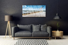Obraz na skle Racci Moře Krajina 140x70 cm