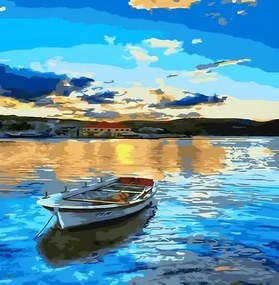 NORIMPEX Malování podle čísel Loďka / 40x50 cm