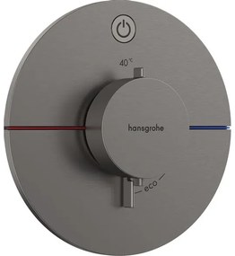 Hansgrohe ShowerSelect Comfort S Podomítková termostatická baterie, kartáčovaný černý chrom 15553340