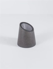 NV 9470581 Venkovní sloupkové svítidlo FOX tmavě šedý pískovec skleněný difuzor GU10 1x7W 100-240V bez žárovky IP65 - NOVA LUCE