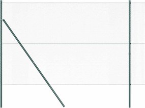 Hexagonální kotvení plotu 10 x 1,5 m Ocel potažená PVC Zelená 3352648