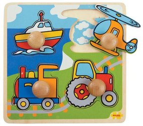 Bigjigs Toys Vkládací puzzle doprava