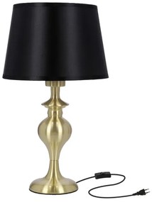 Stolní lampa PRIMA GOLD 1xE27/60W/230V černá/zlatá