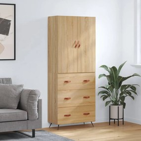 Skříň highboard dub sonoma 69,5 x 34 x 180 cm kompozitní dřevo 3195822