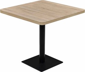 Bistro stolek MDF a ocel čtvercový 80 x 80 x 75 cm 245614