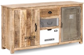 furniture-nabytek.cz - Masivní příborník Padma z mangového dřeva, lakovaný, přírodní barva