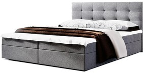 Čalouněná postel FADO 2 + rošt + matrace, 140x200, Cosmic 160