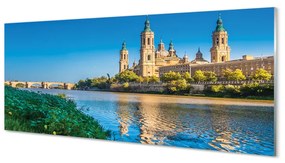 akrylový obraz Španělsko Katedrála řeky 120x60 cm