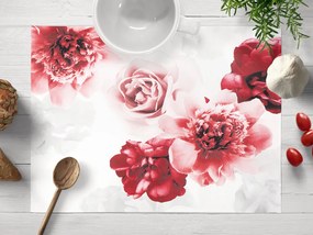 Biante Dekorační prostírání na stůl PM-017 Velké červené květy 35x45 cm