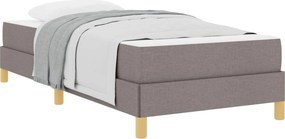 Postel s boxspringem Taupe 90 x 200 cm textil 3398539