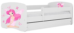 Dětská postel Babydreams víla s motýlky bílá